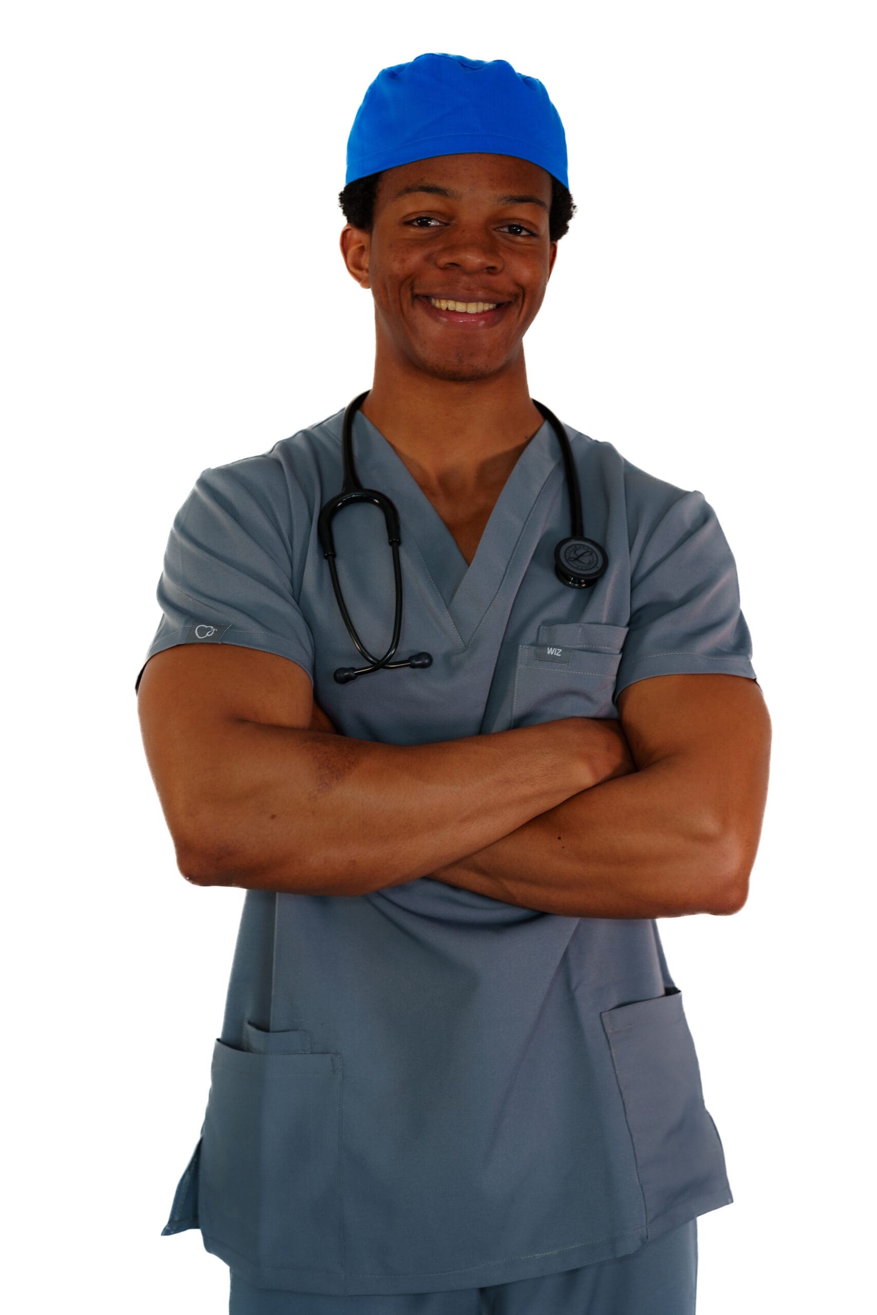 WiZ Scrub Caps – Summit Blue